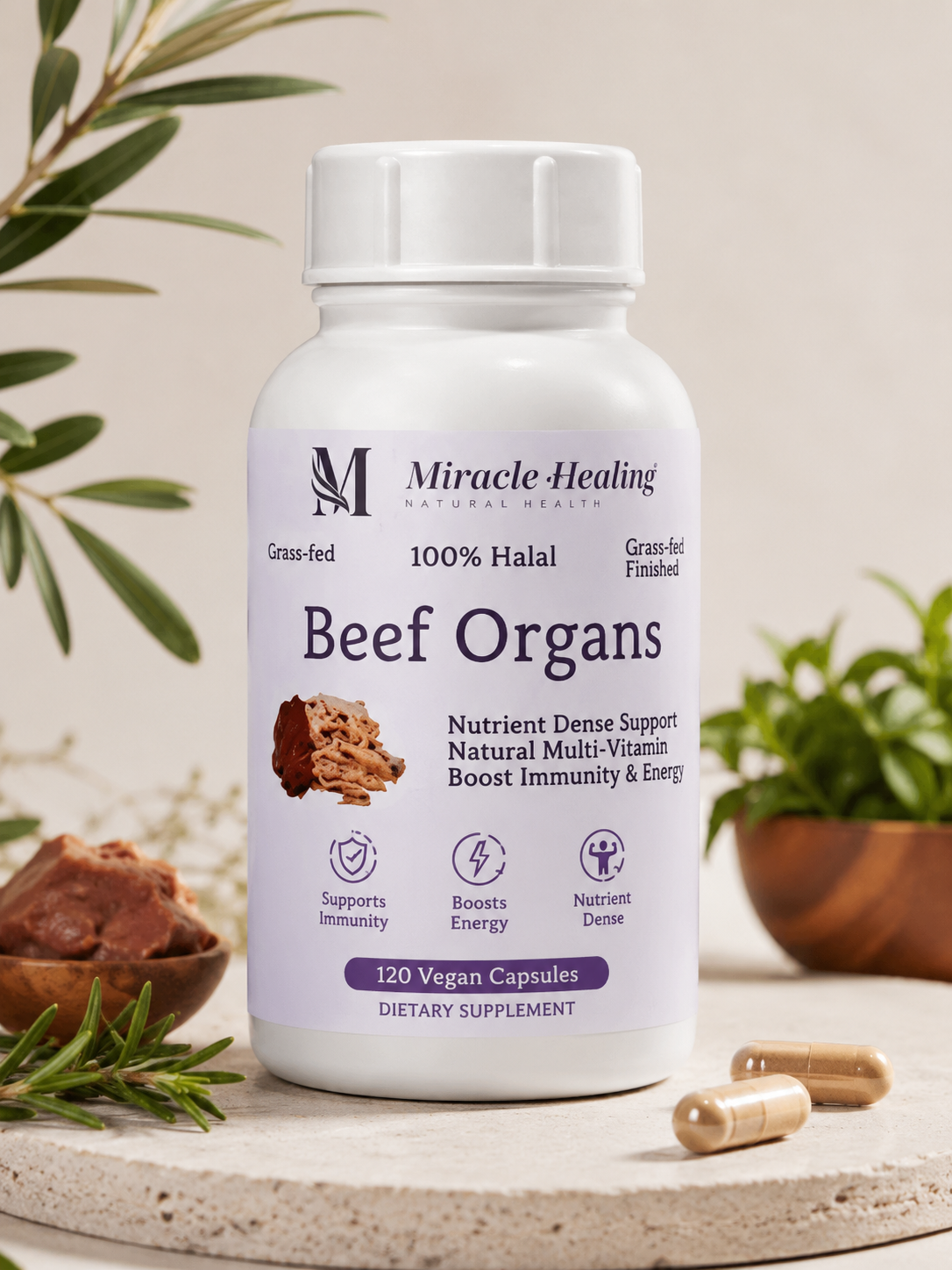Beef Organs Capsules - Tayyib Healing
